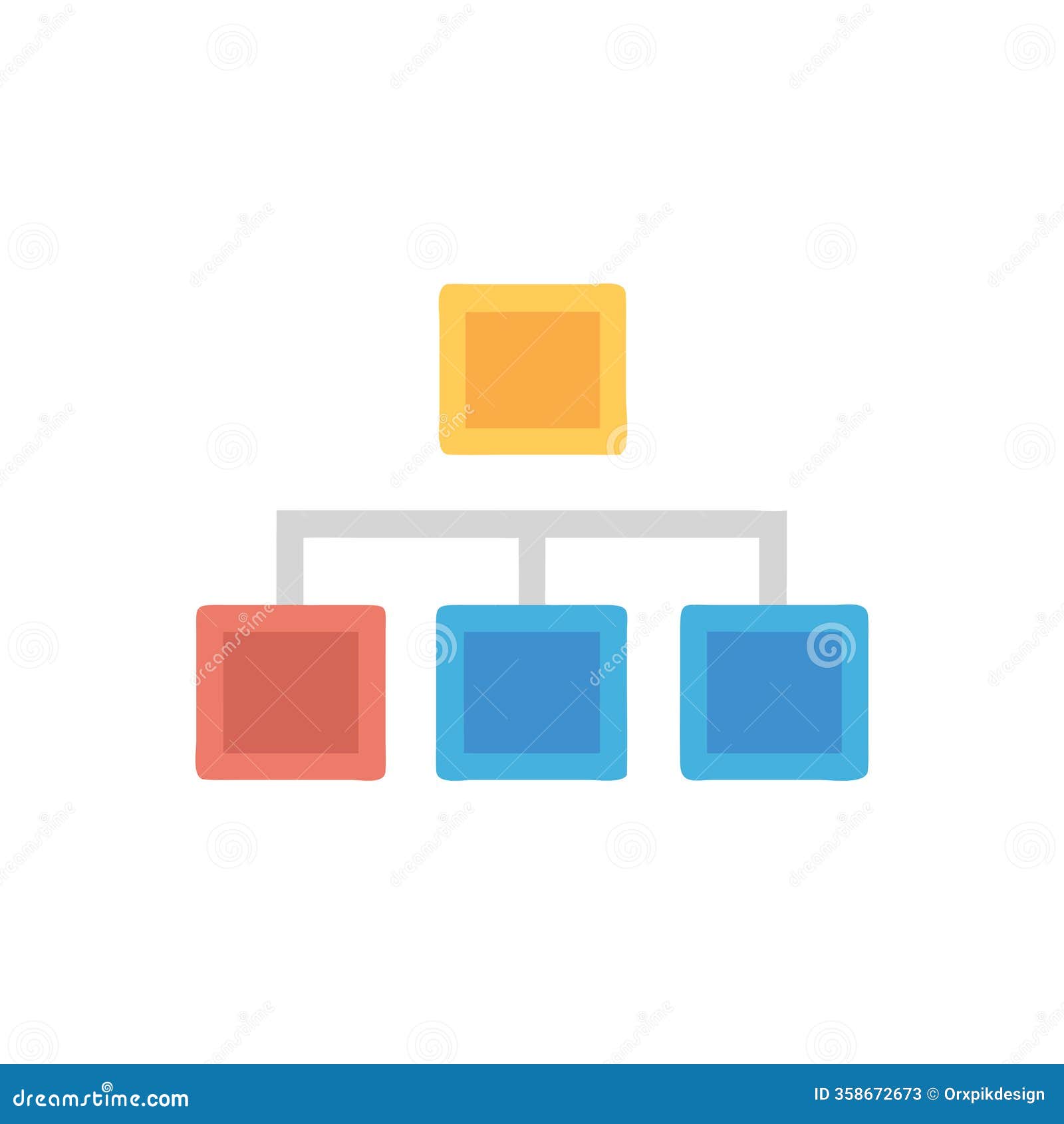Creative Building Blocks Icon for Kids Stock Illustration ...