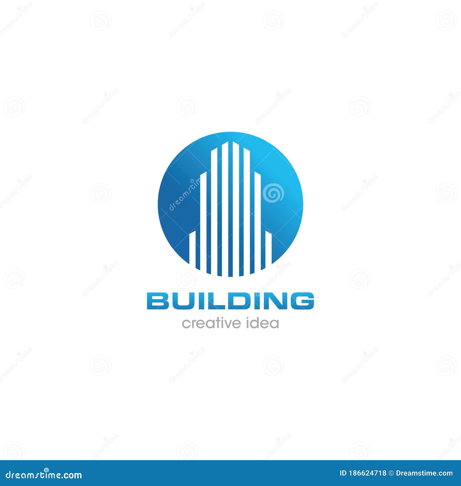 Creative Building Concept Logo Design Template Stock Vector ...