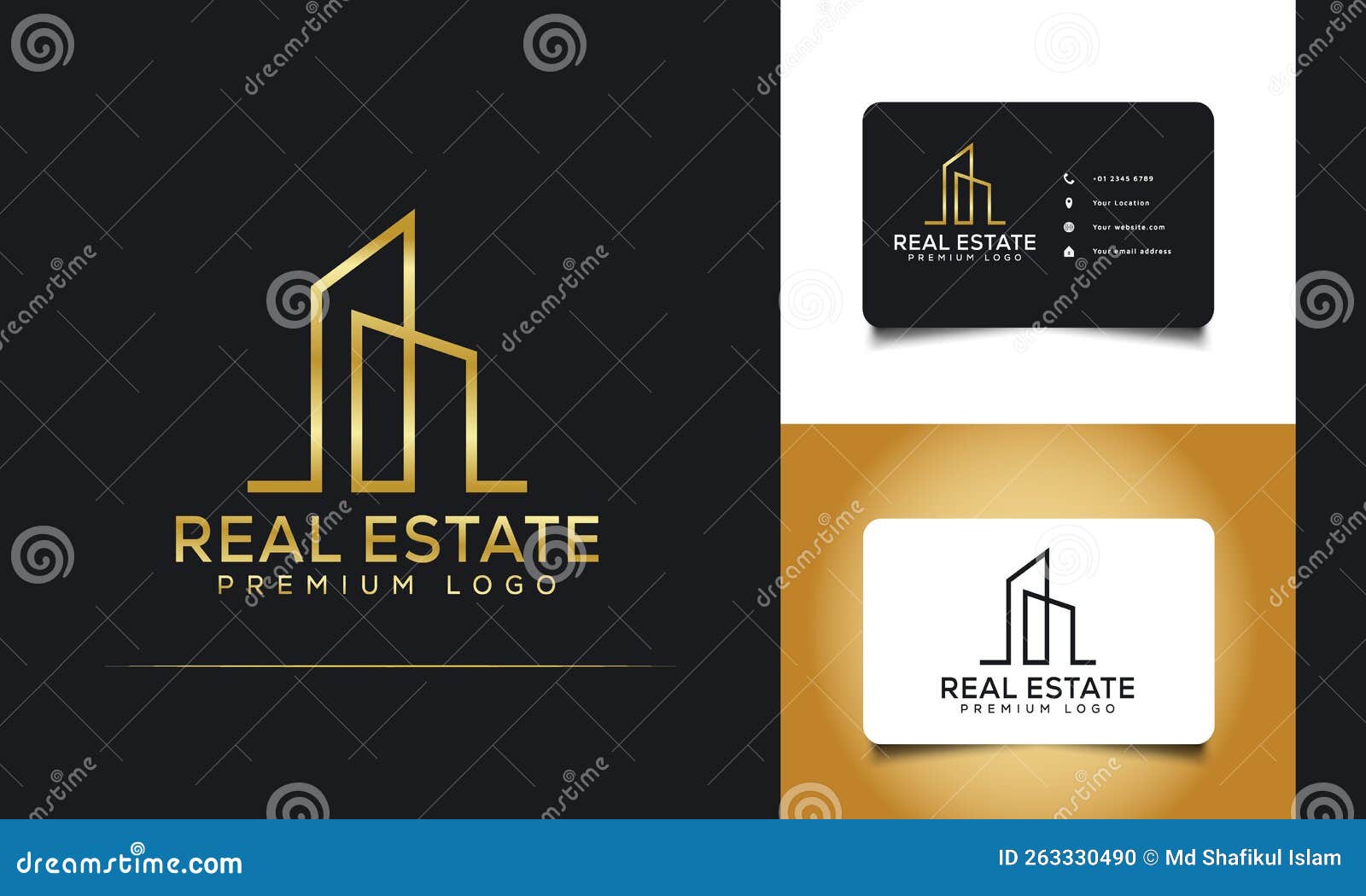 Creative Building Structure Logo Real Estate, Line Buildings Logo ...