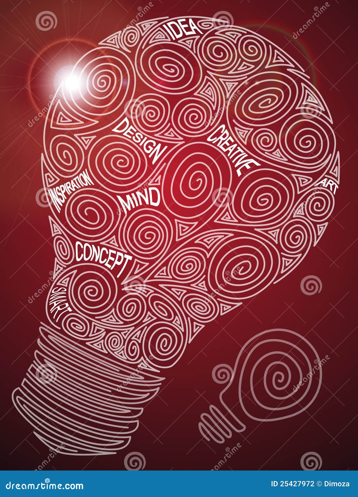 Creative bulb stock vector. Illustration of creative - 25427972