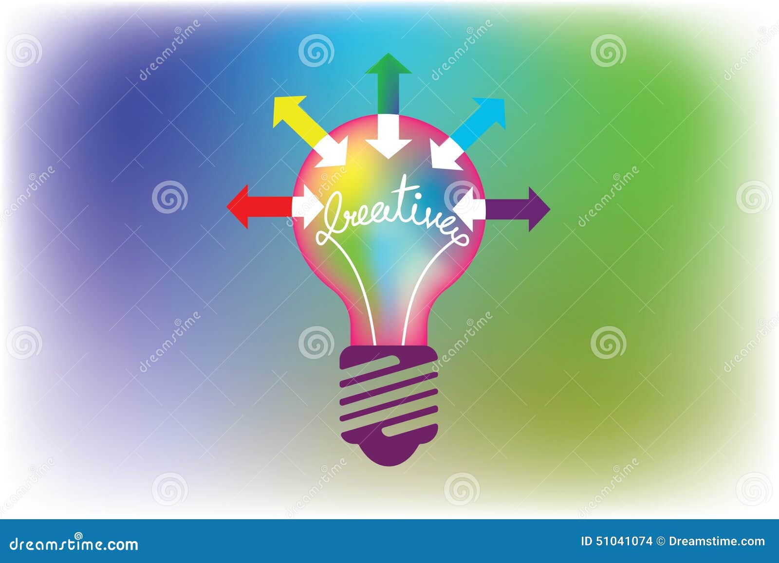 Creative bulb stock illustration. Illustration of intelligence - 51041074