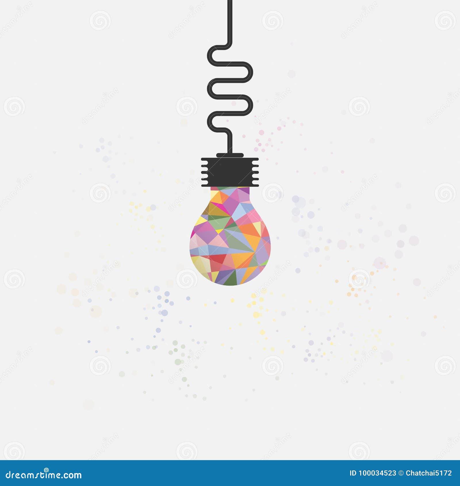 Creative Bulb Light Idea Abstract Vector Design Template.Concept of ...