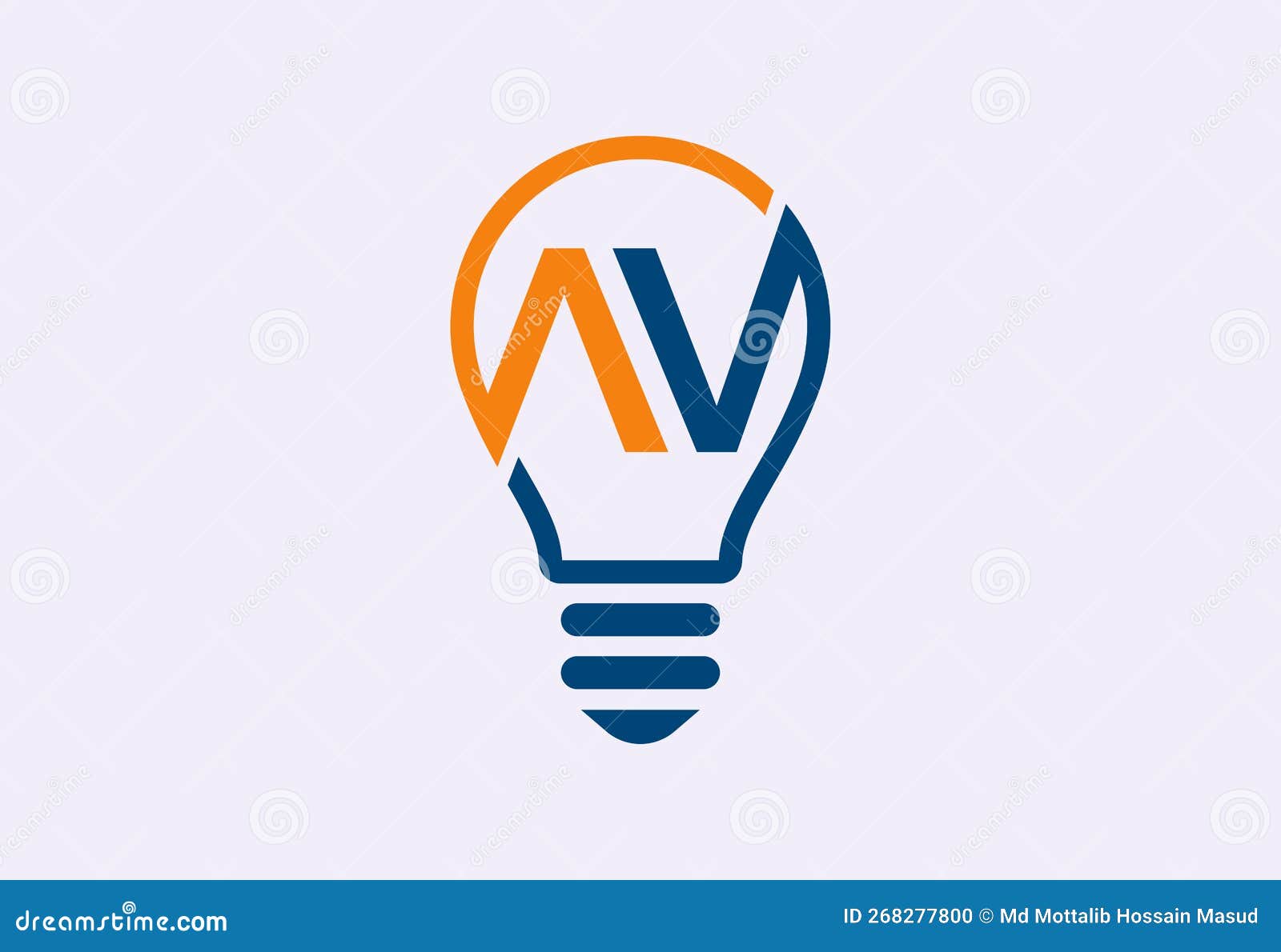 Bulb and Letter Logo Design, Vector Illustration Stock Vector ...