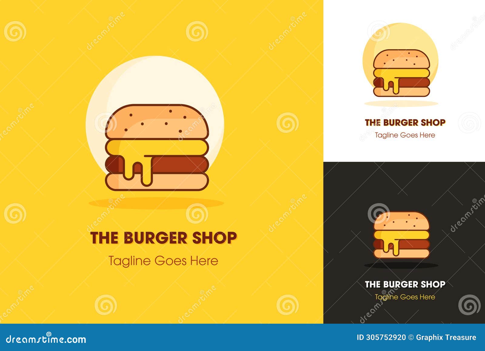 Creative Burger Vector Illustration Logo Design. Burger Flat Vector ...