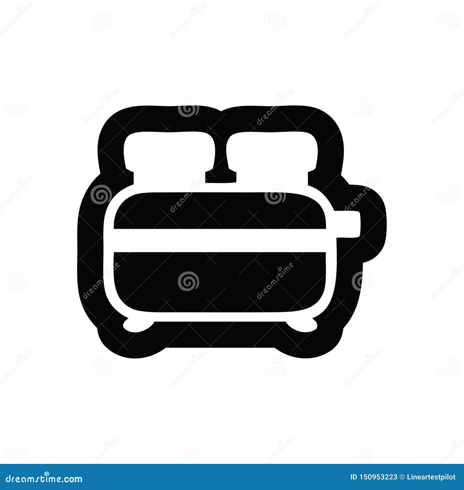 A Creative Burnt Toast Icon Stock Vector - Illustration of line ...