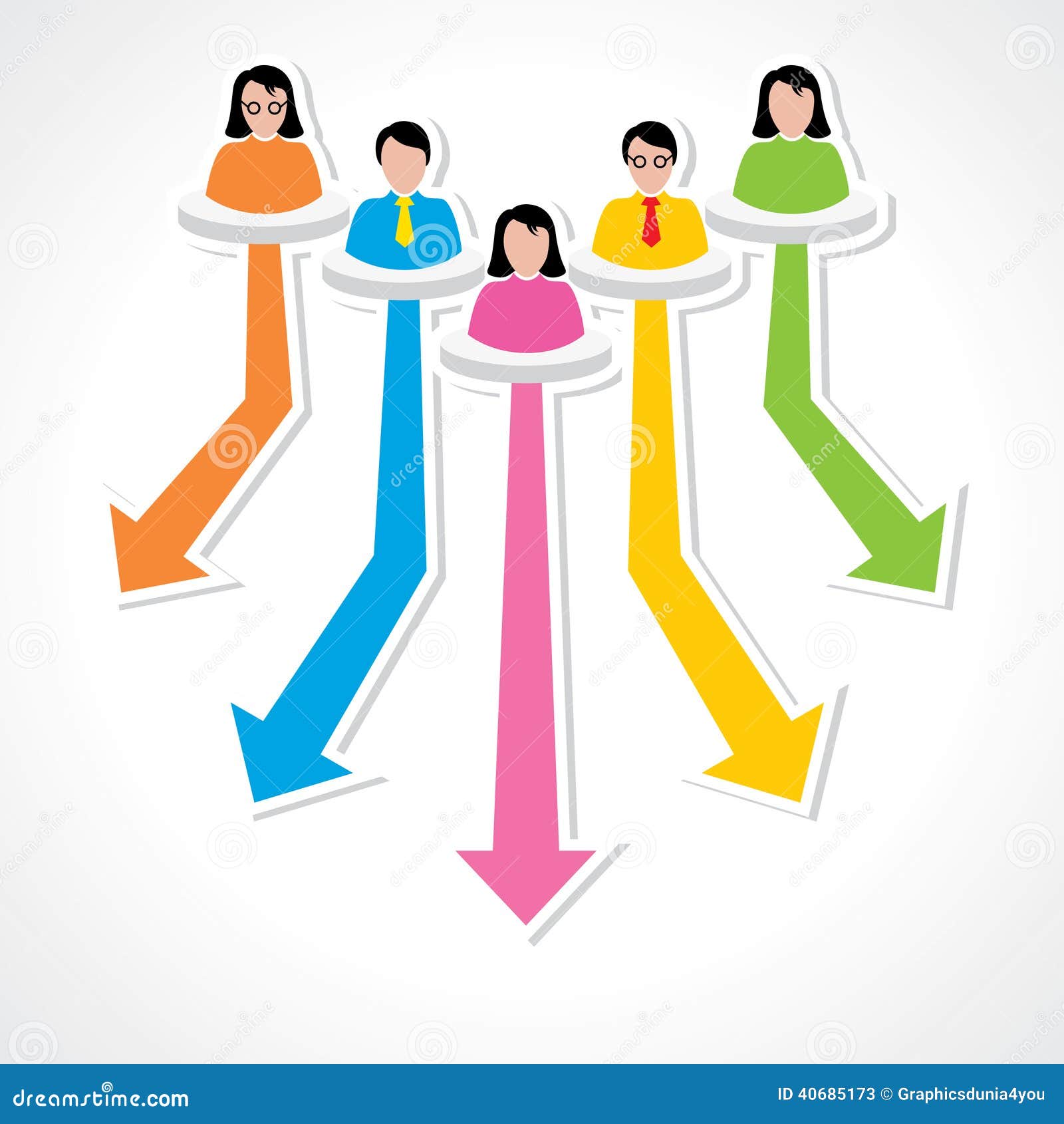 Creative Business Advisor for Different Field Concept Stock Vector ...