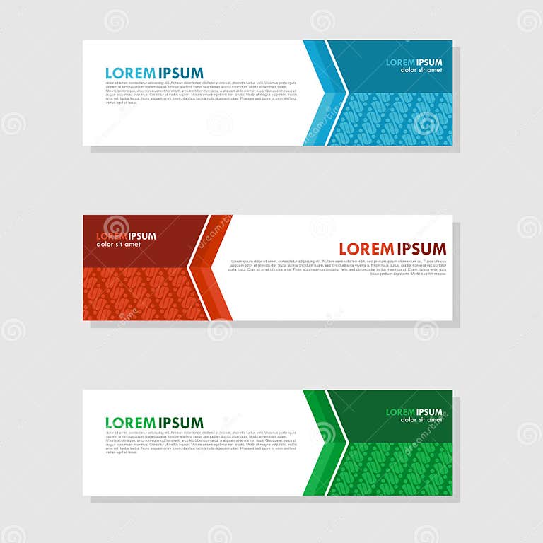 Creative Business Banner Background with Batik Pattern - Vector Stock ...