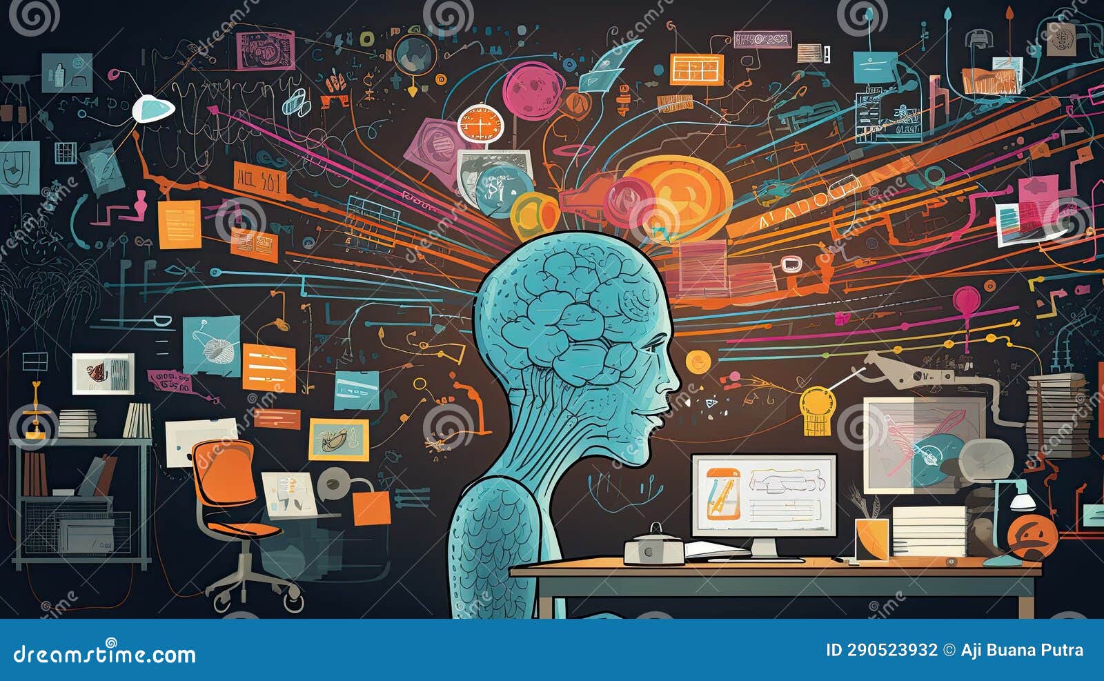 Creative Business Brainstorming Illustration and Ideating for ...