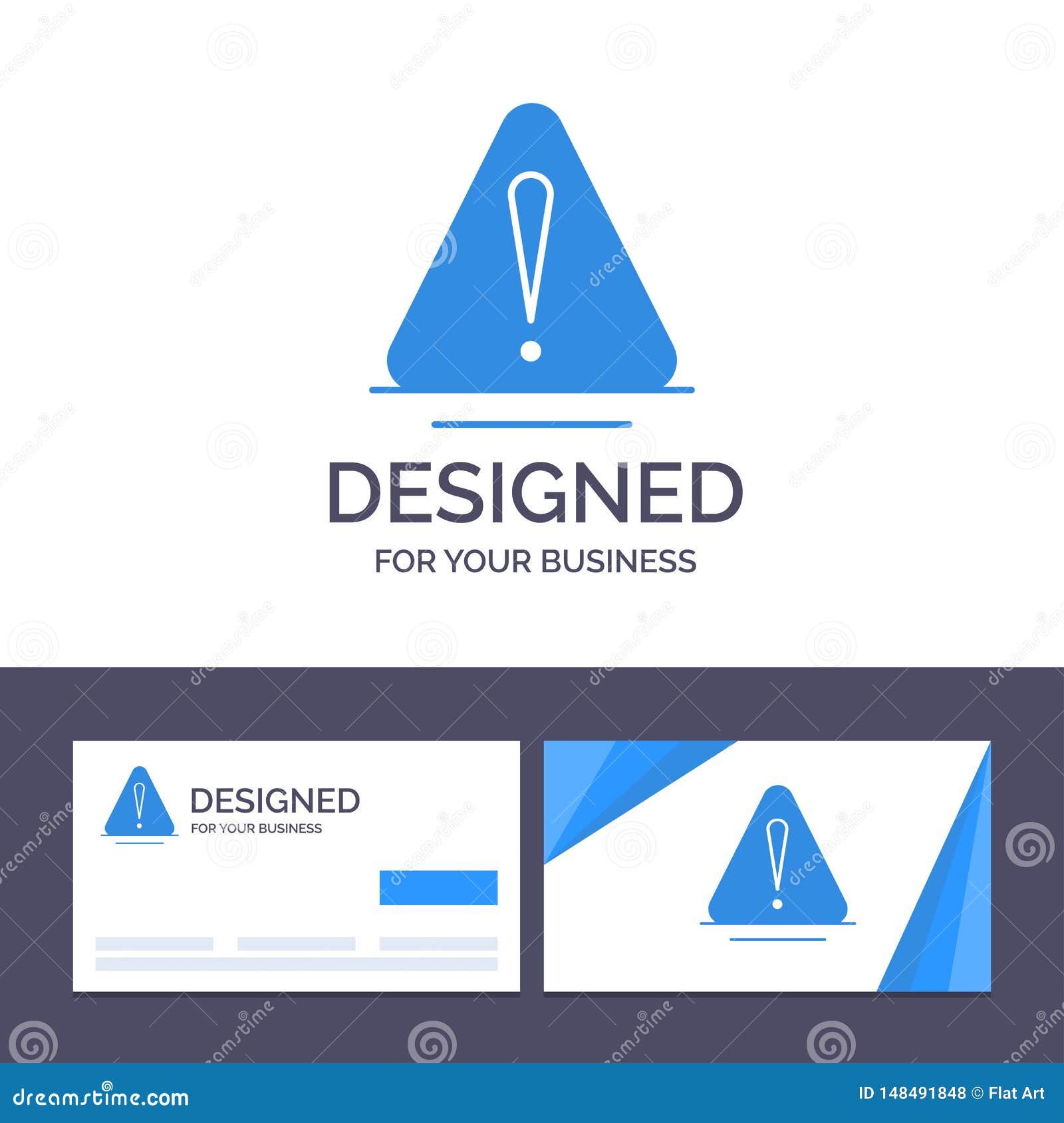 Creative Business Card and Logo Template Alert, Danger, Warning, Logistic Vector Illustration ...