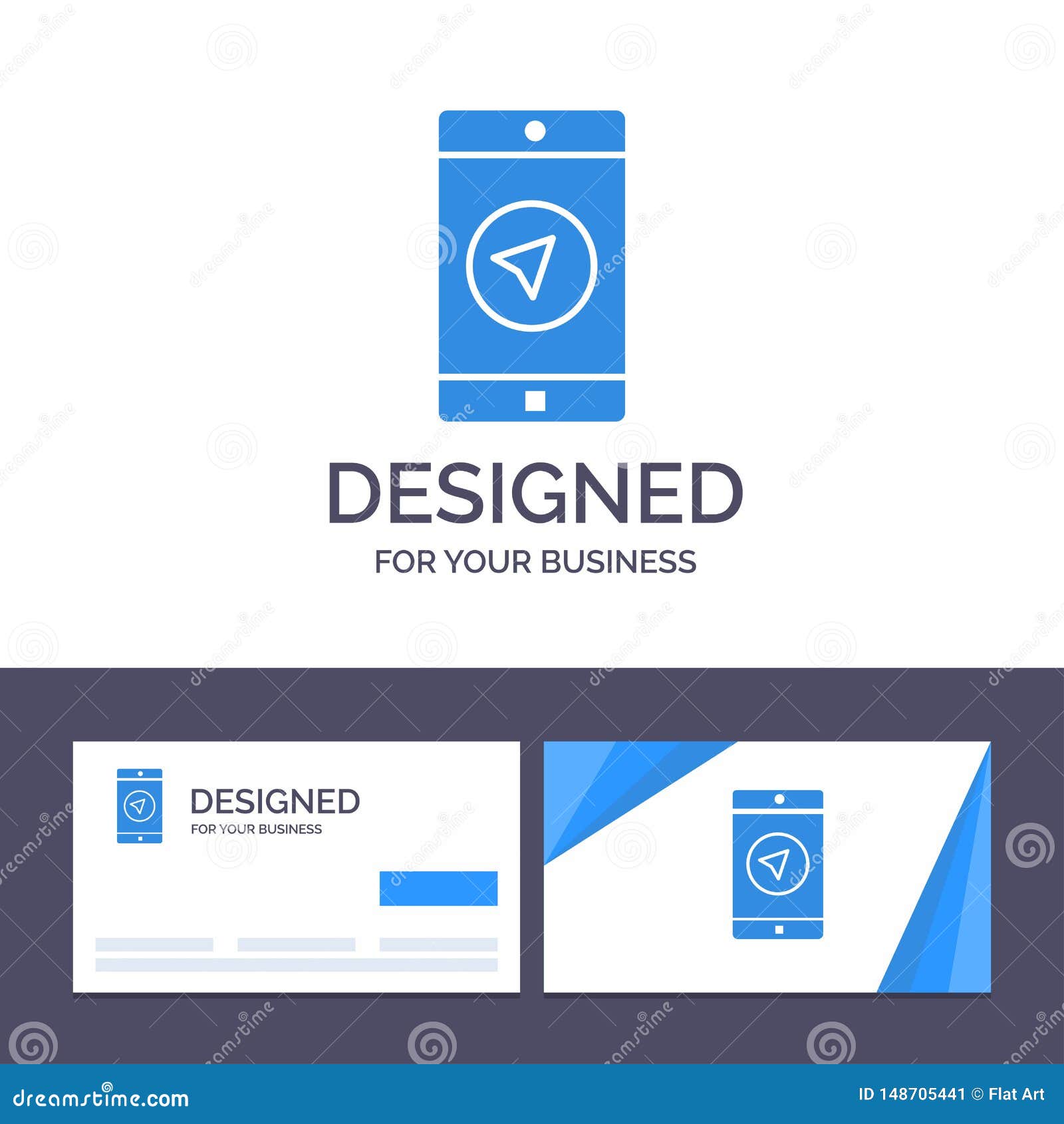 Creative Business Card and Logo Template Application, Message, Mobile ...