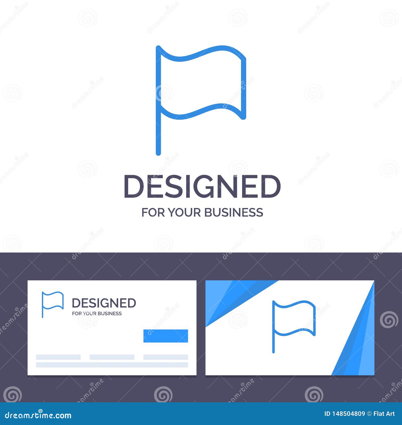 Creative Business Card and Logo Template Basic, Flag, Ui Vector ...