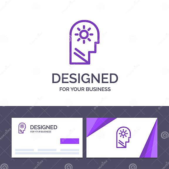 Creative Business Card and Logo Template Brain, Control, Mind, Setting ...