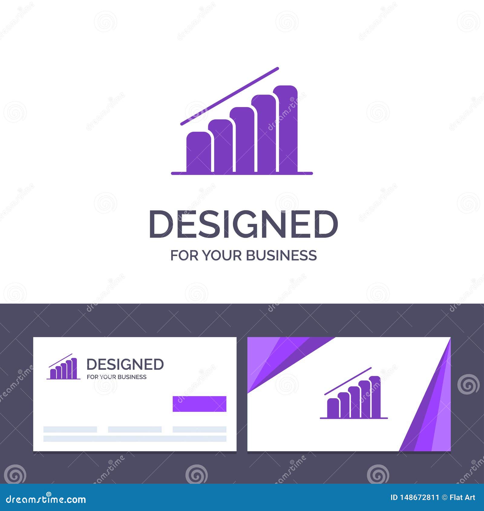 Creative Business Card and Logo Template Chart, Progress, Report ...