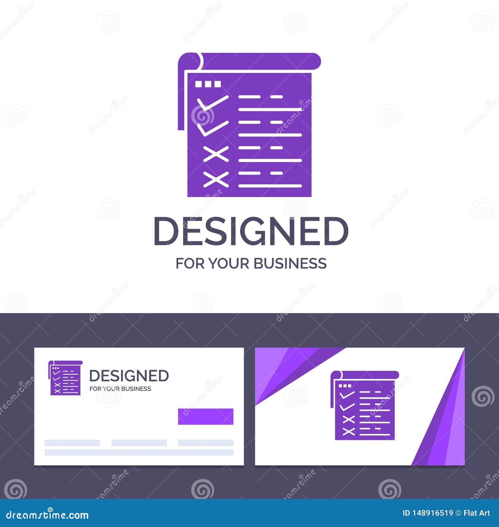 Creative Business Card and Logo Template Checklist, Testing, Report, Qa ...