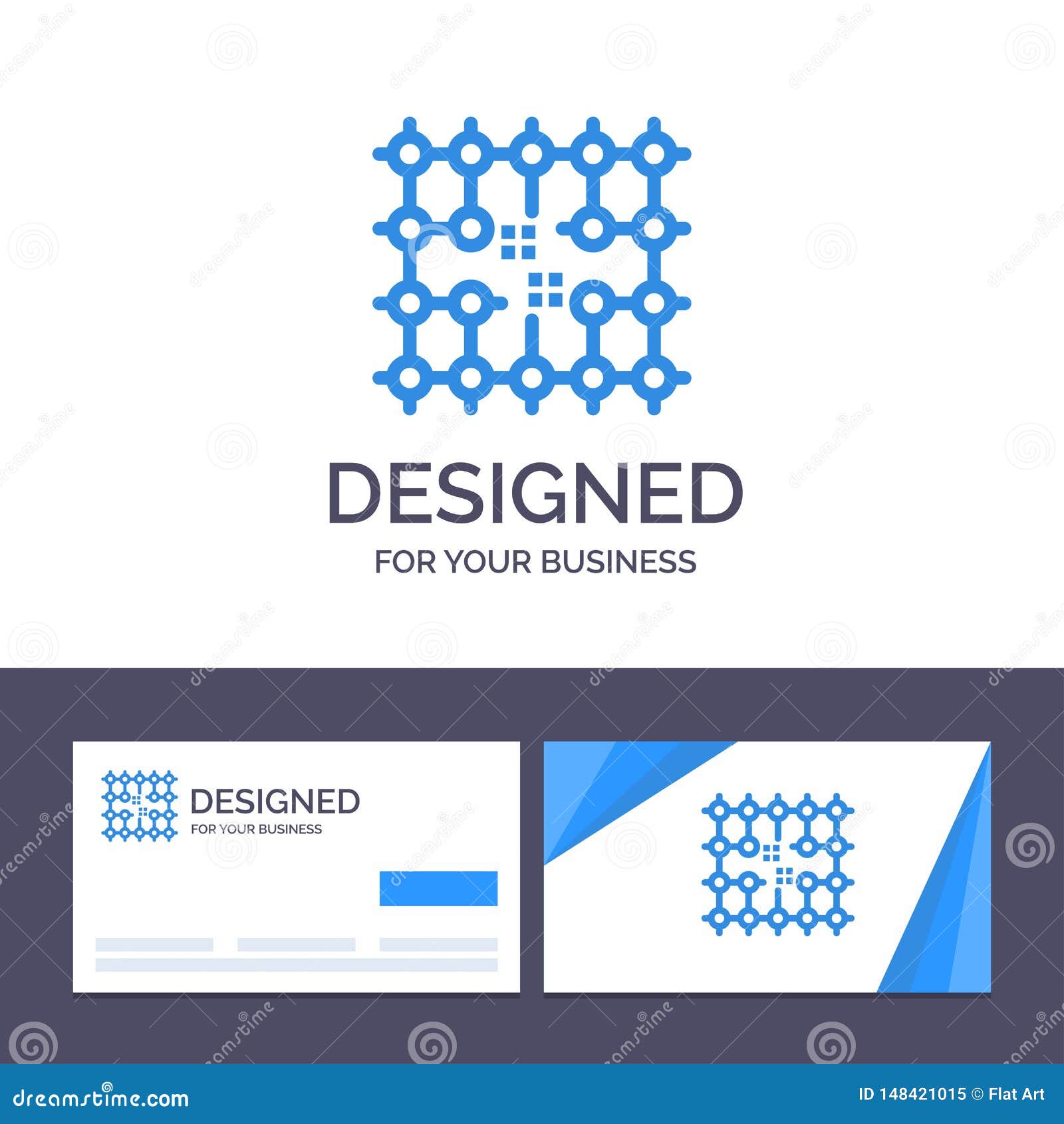 Creative Business Card and Logo Template Chip, Connection, Electricity ...