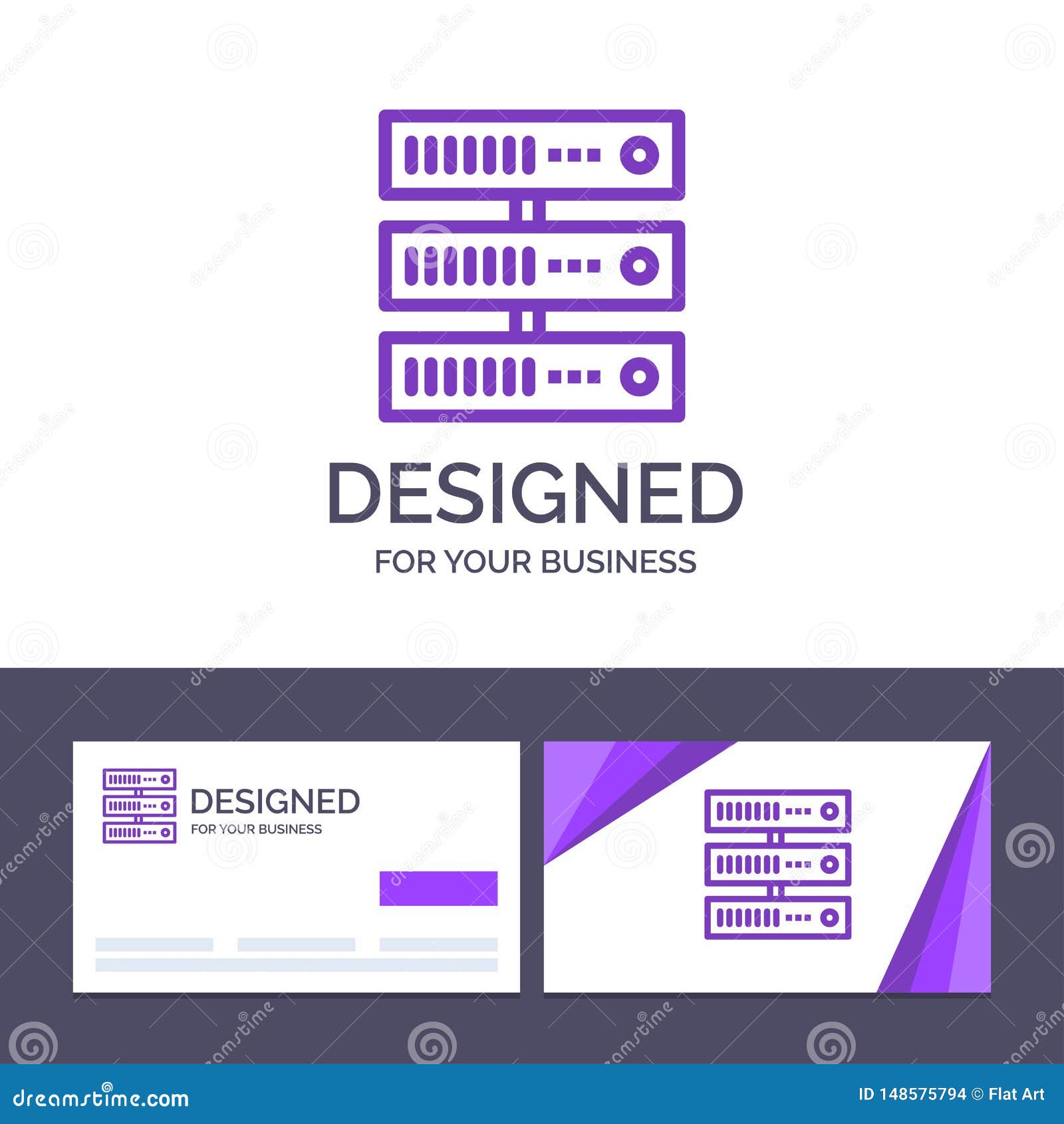 Creative Business Card and Logo Template Computing, Data, Storage ...