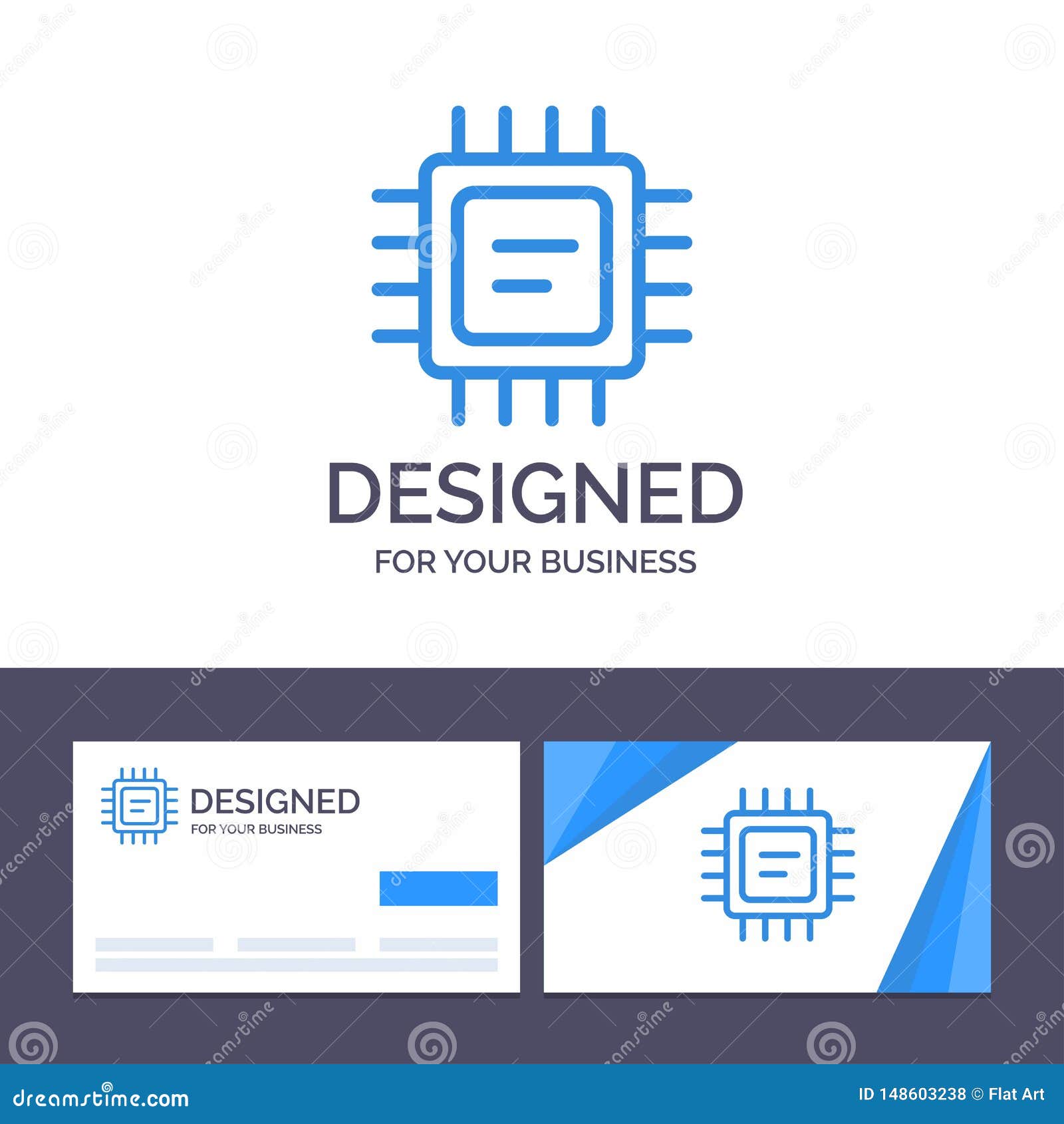 Creative Business Card and Logo Template Cpu, Microchip, Processor ...