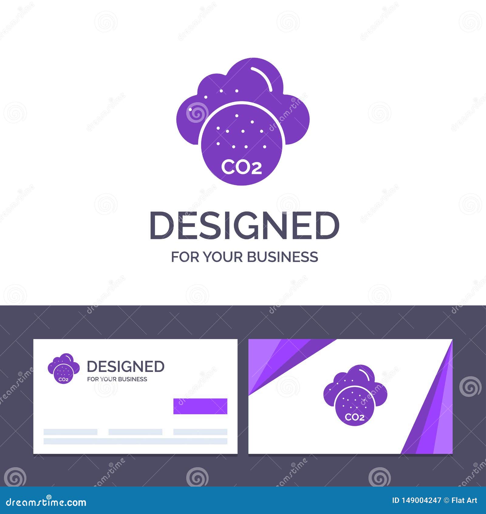 Creative Business Card and Logo Template Environmental, Pollution, Co3 ...