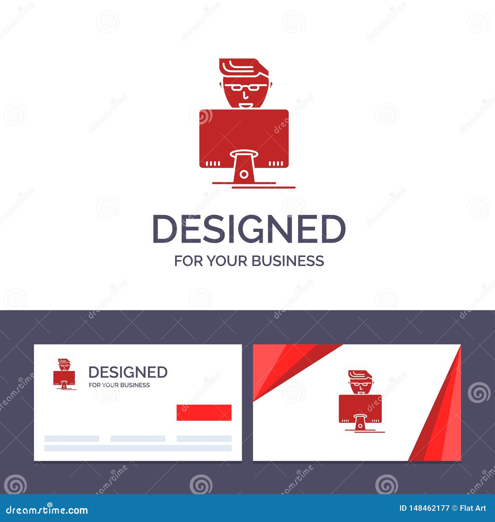 Creative Business Card and Logo Template Hacker, User, Gamer ...