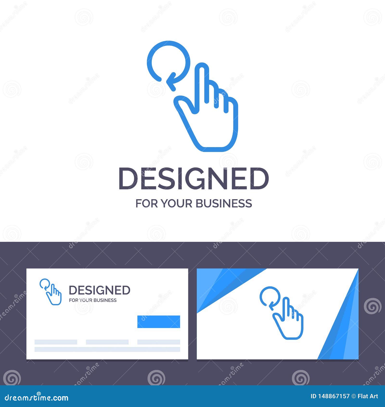 Creative Business Card and Logo Template Hand, Finger, Gestures, Reload ...