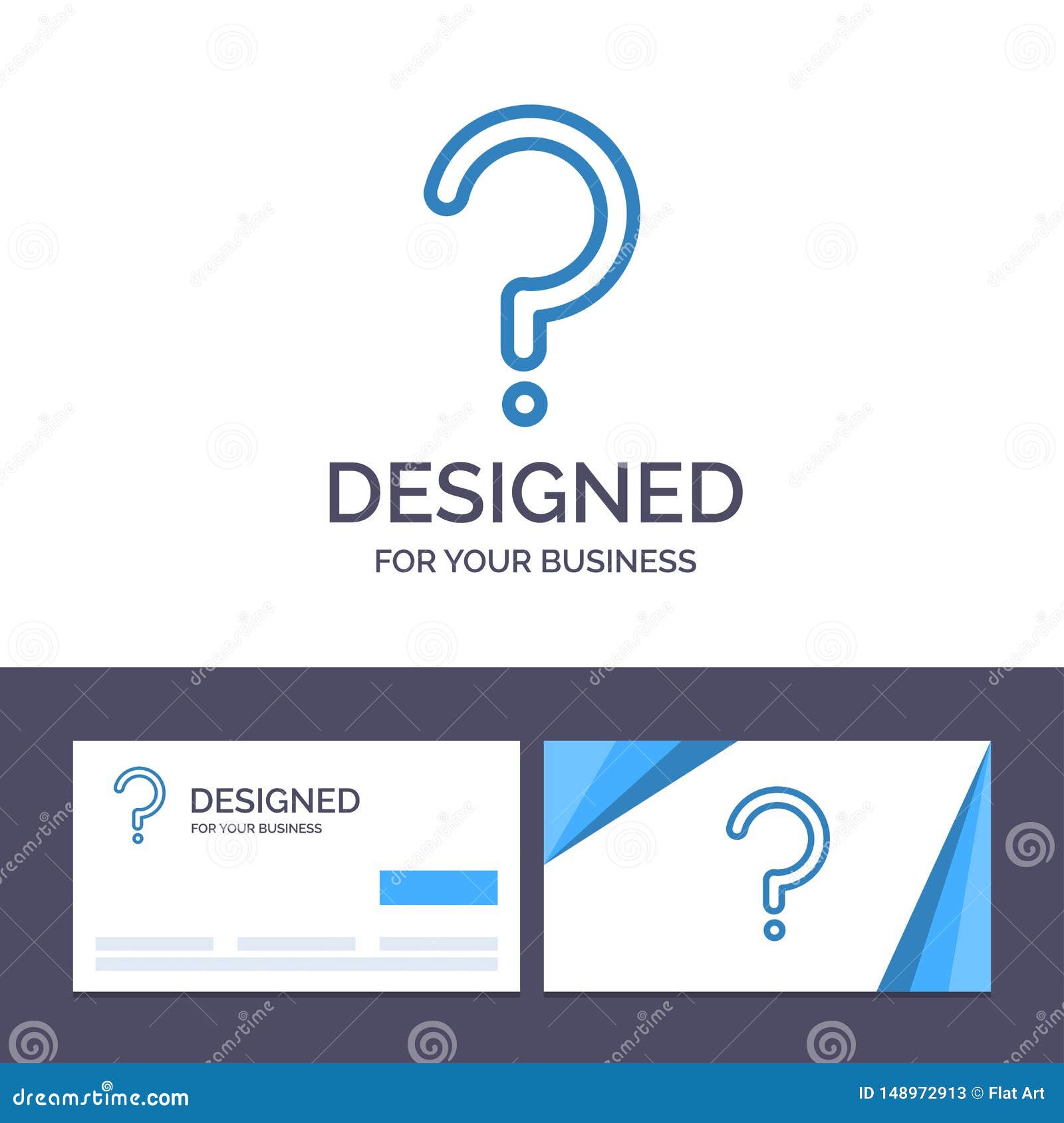 Creative Business Card and Logo Template Help, Question, Question Mark ...