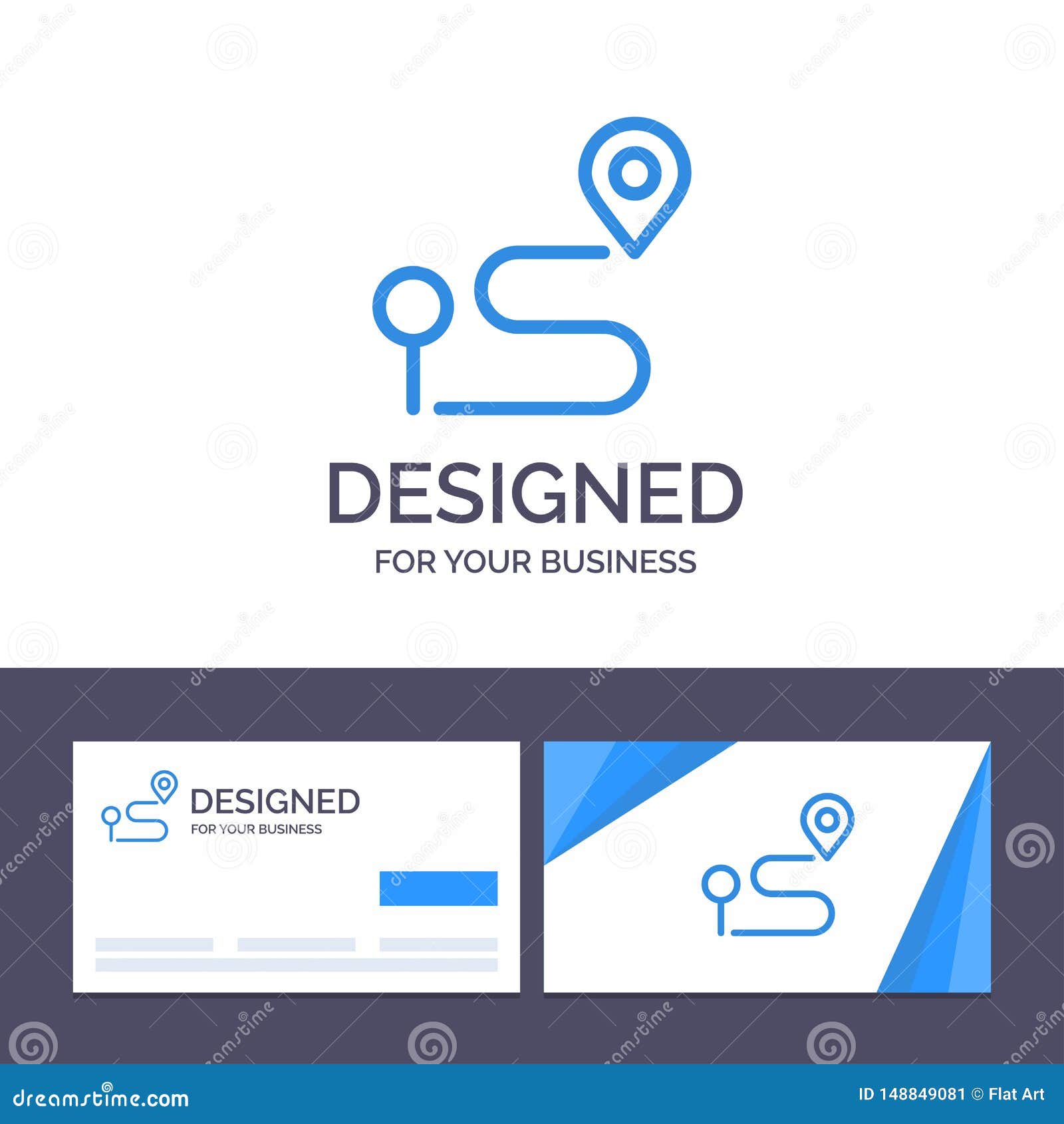Creative Business Card and Logo Template Location, Map, Navigation, Pin ...