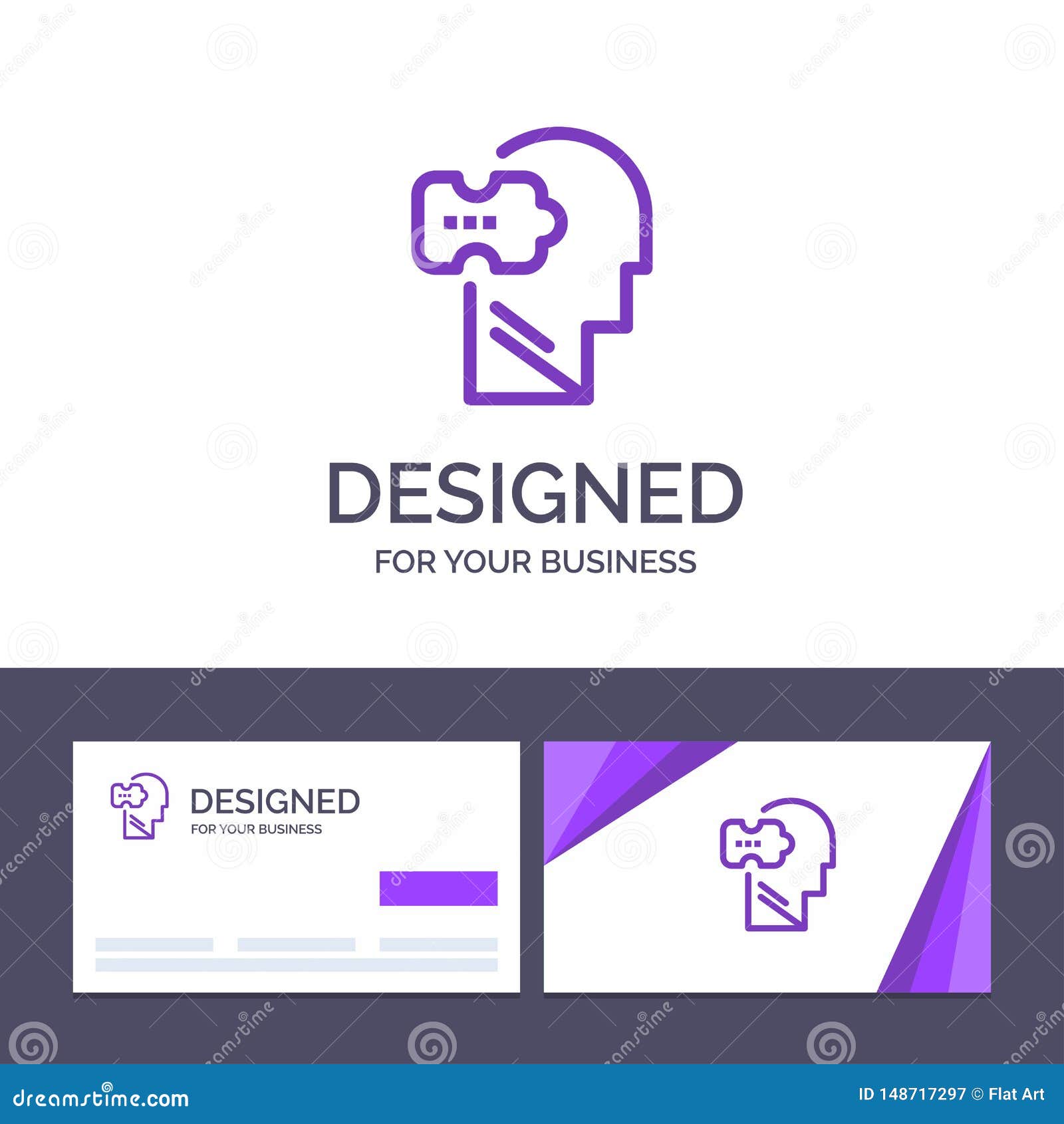 Creative Business Card and Logo Template Logic, Mind, Problem, Solving ...