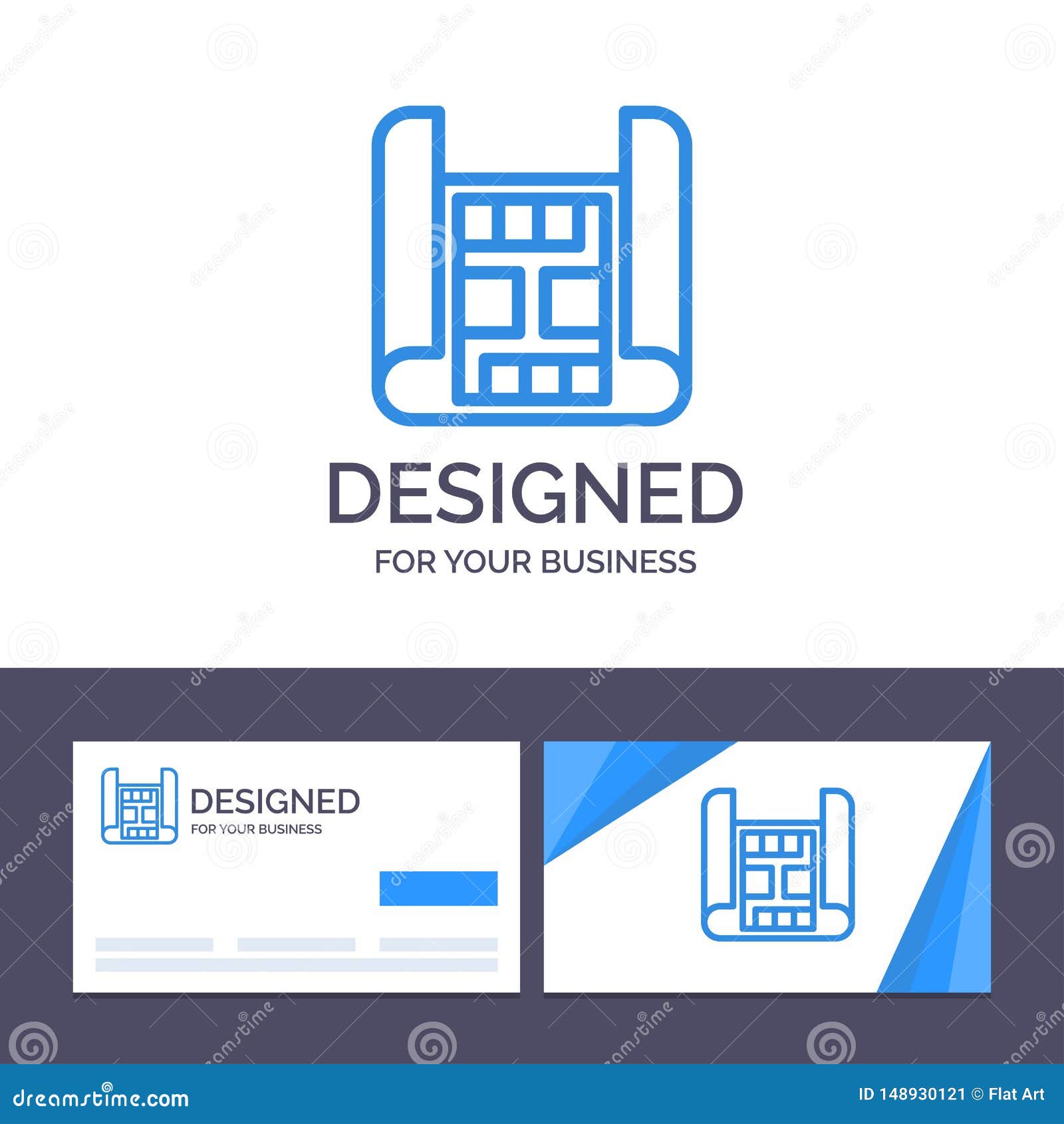 Creative Business Card and Logo Template Map, Construction, Building ...