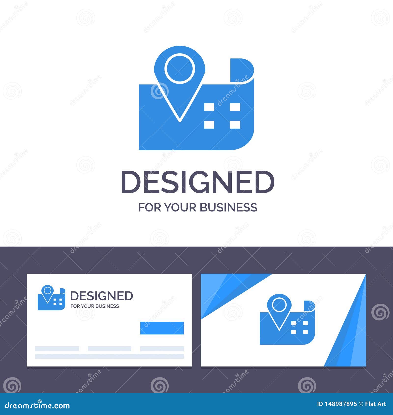 Creative Business Card and Logo Template Map, Navigation, Location ...