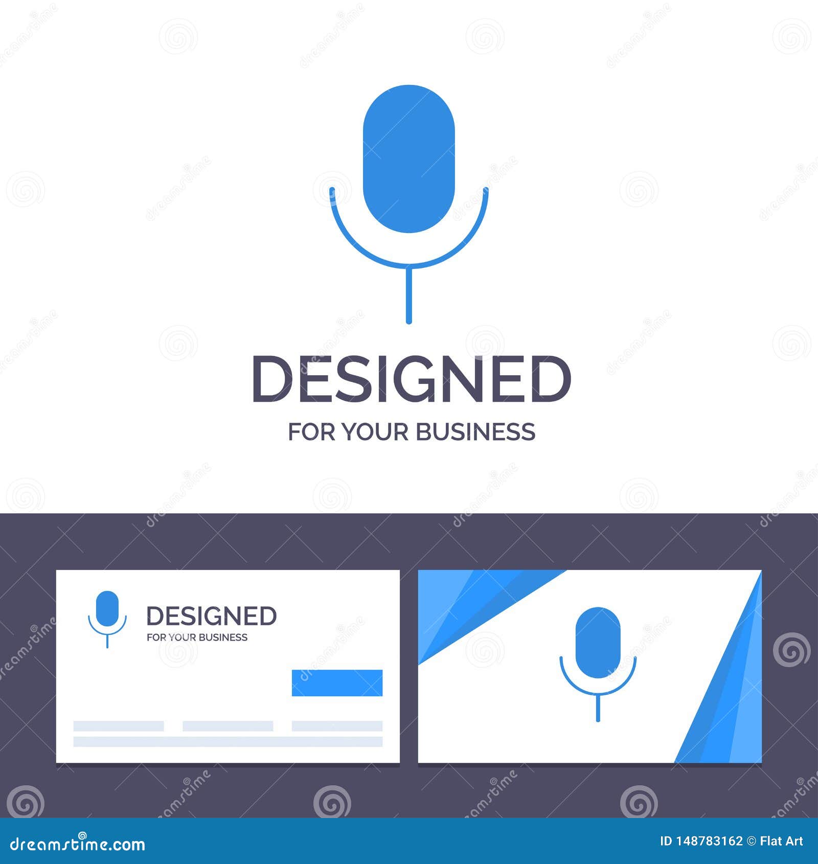 Creative Business Card and Logo Template Mic, Microphone, Basic, Ui ...