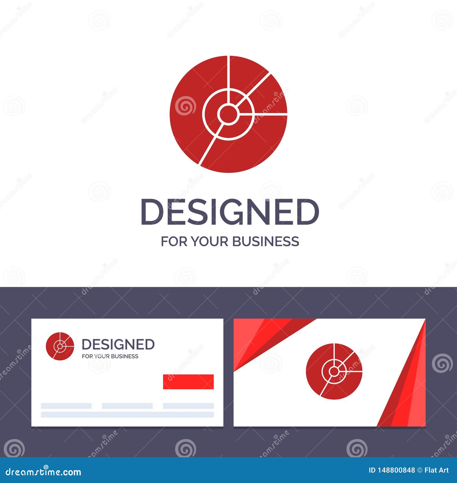 Creative Business Card and Logo Template Pie, Business, Chart, Diagram ...