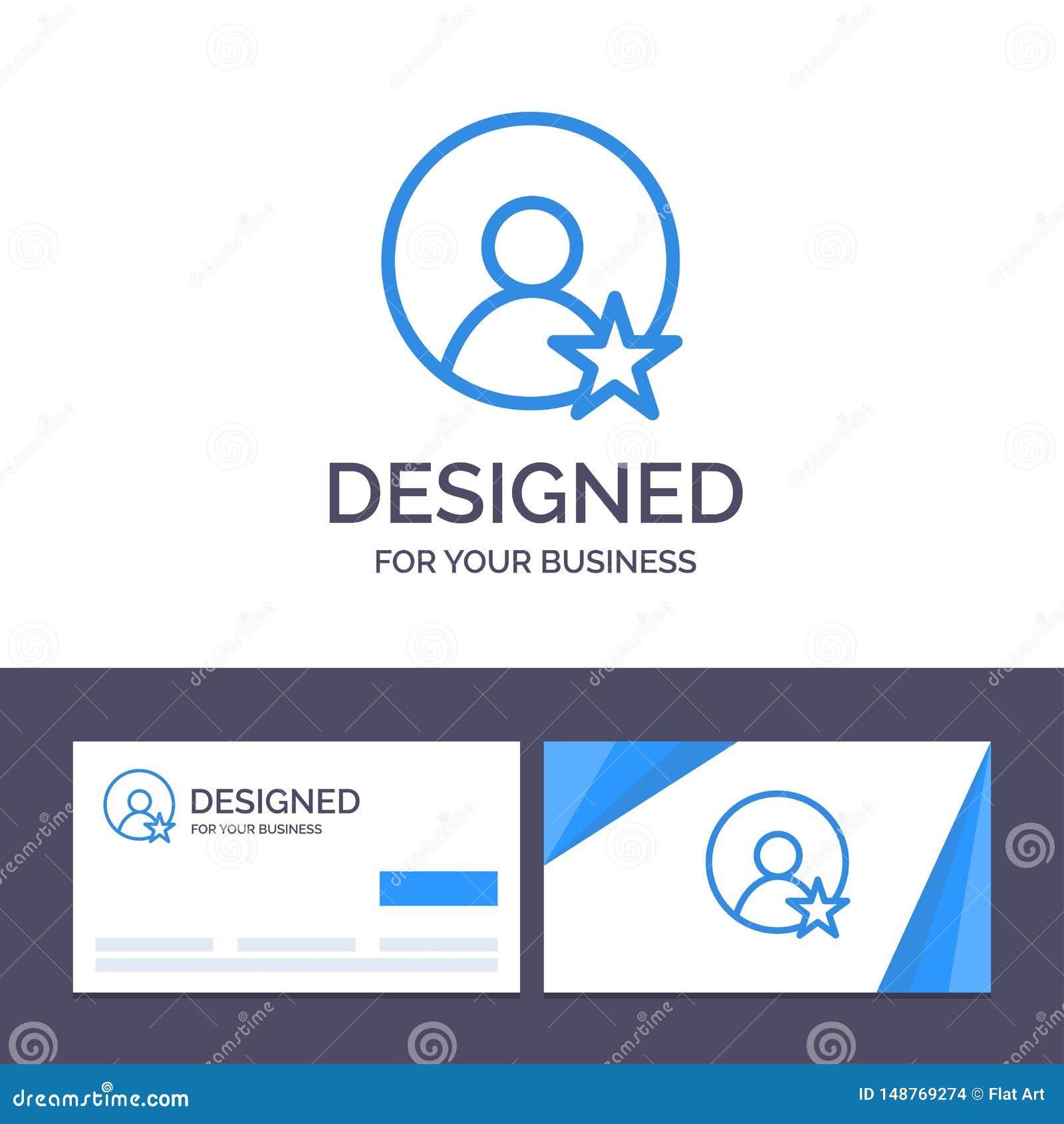 Creative Business Card and Logo Template Rating, User, Profile Vector ...