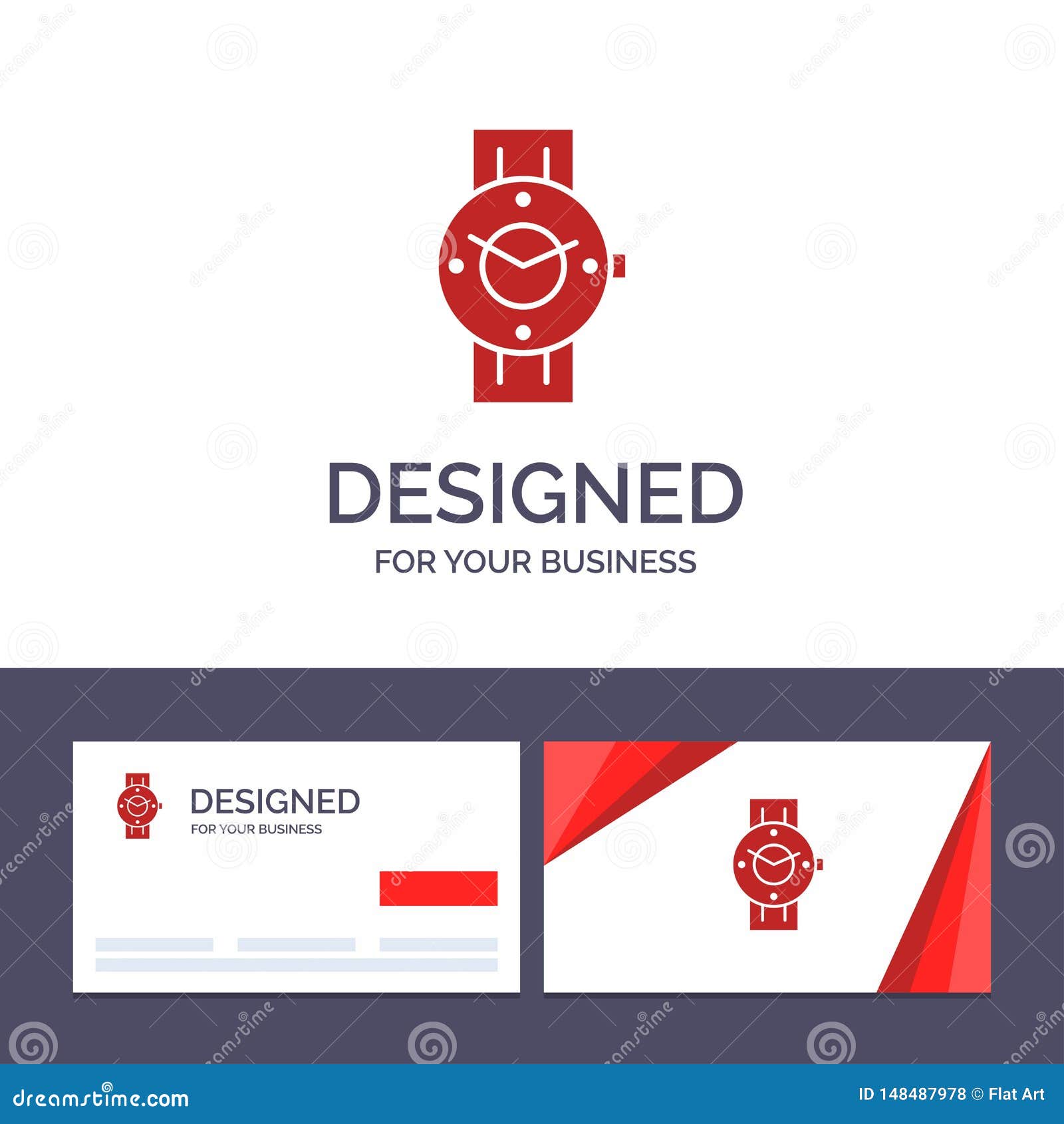 Creative Business Card and Logo Template Watch, Smart Watch, Time ...