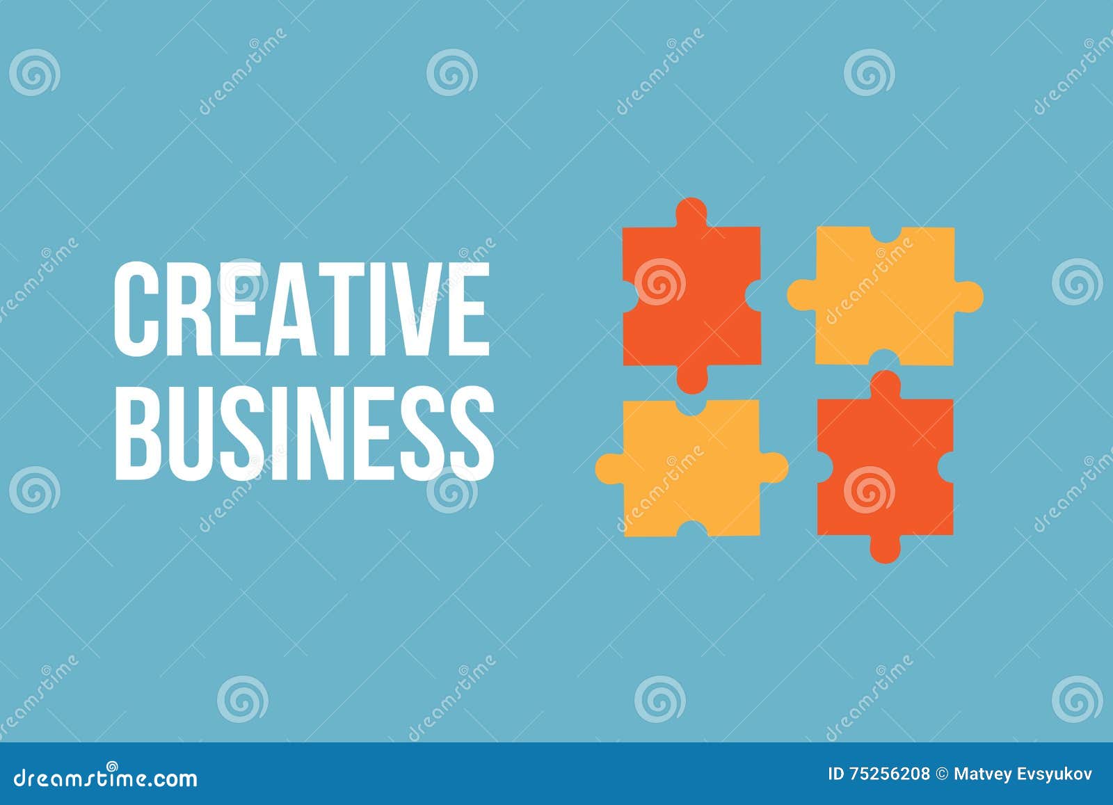 Creative Business Concept Background Stock Illustration - Illustration ...