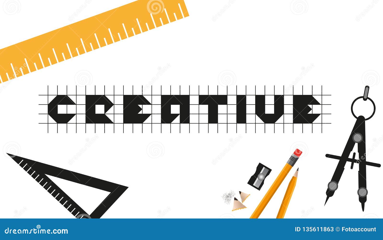 Creative Business Design with Graphic Designer Tools - Vector ...