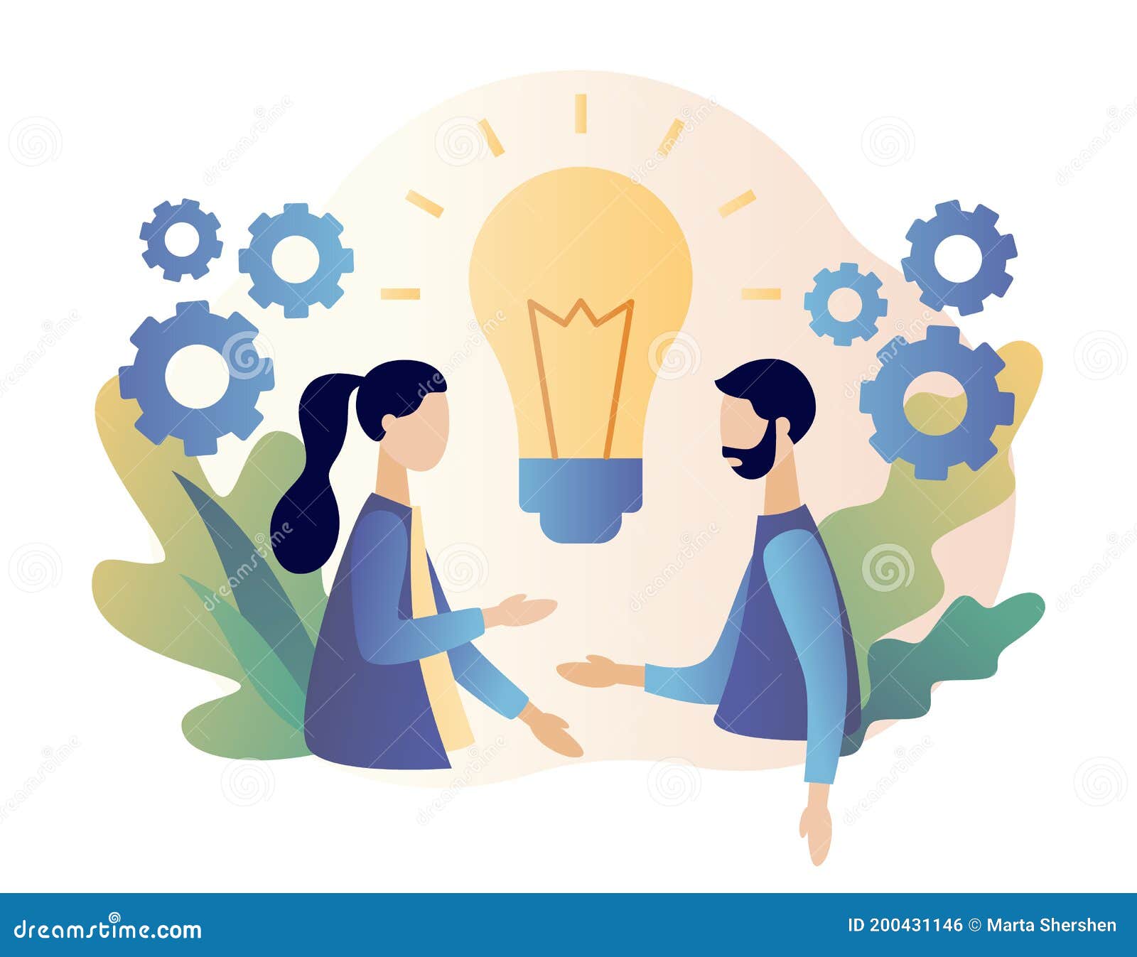 Creative Business Idea, Content Development, Brainstorming Concept ...