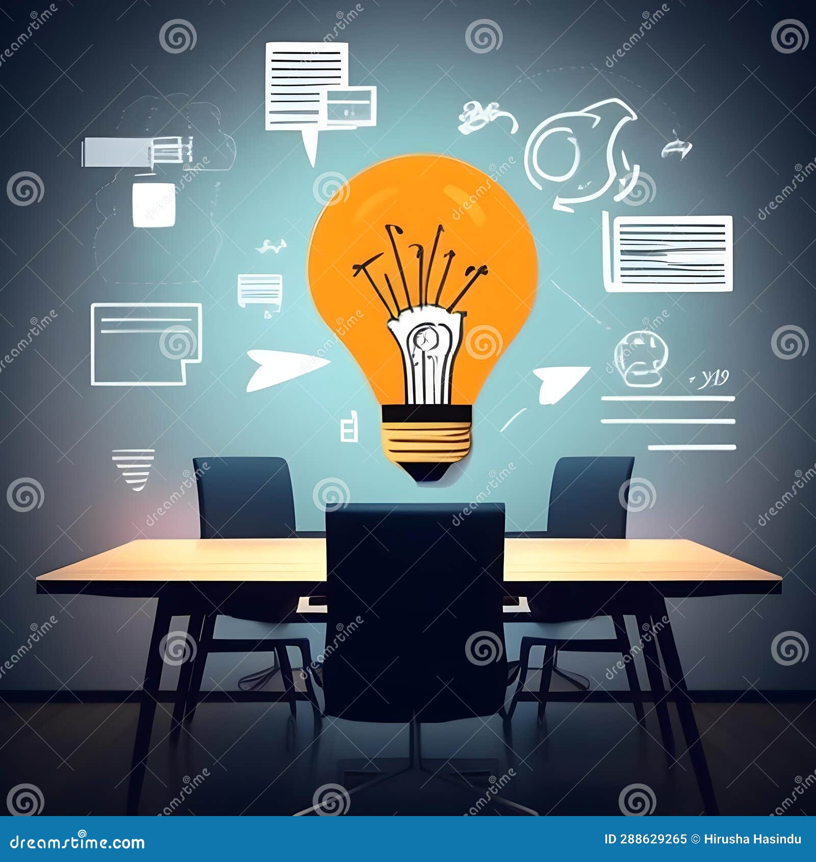 Creative Business Idea for Future Technology Stock Image - Image of ...