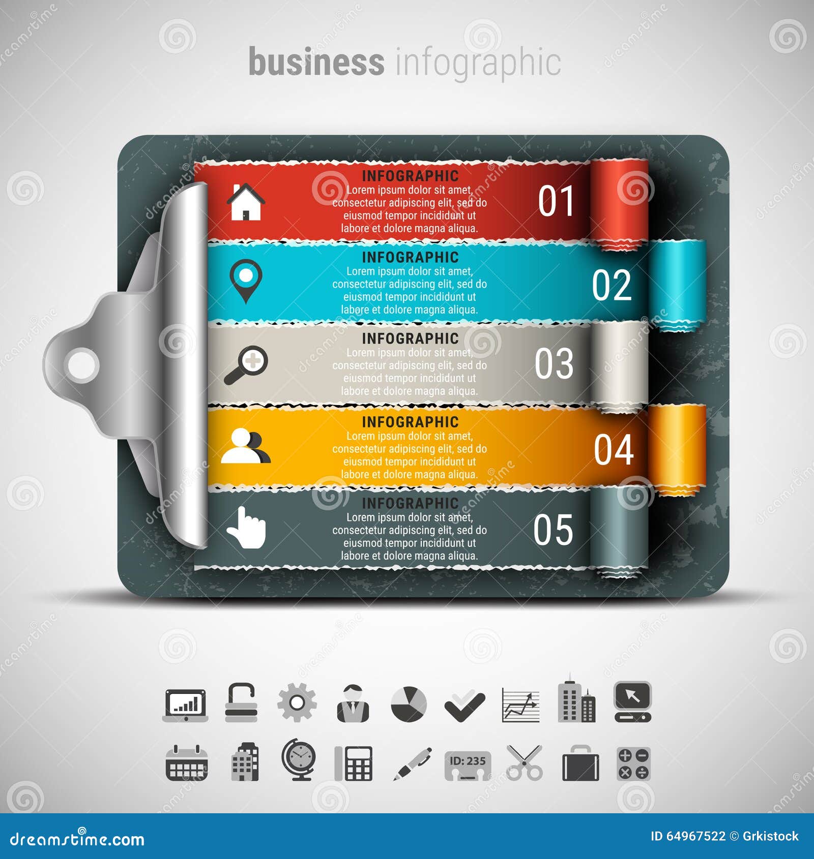 Checklist Board Icon With Outline Style Cartoon Vector | CartoonDealer ...
