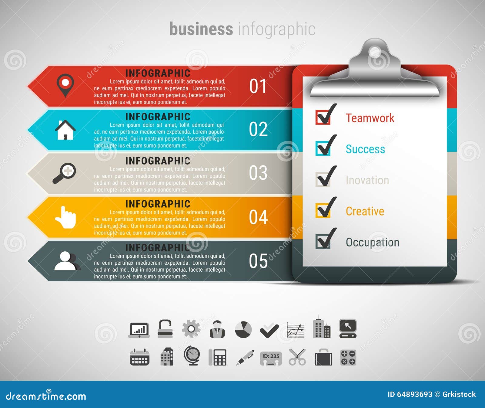 Creative Business Infographic Stock Vector - Illustration of option ...