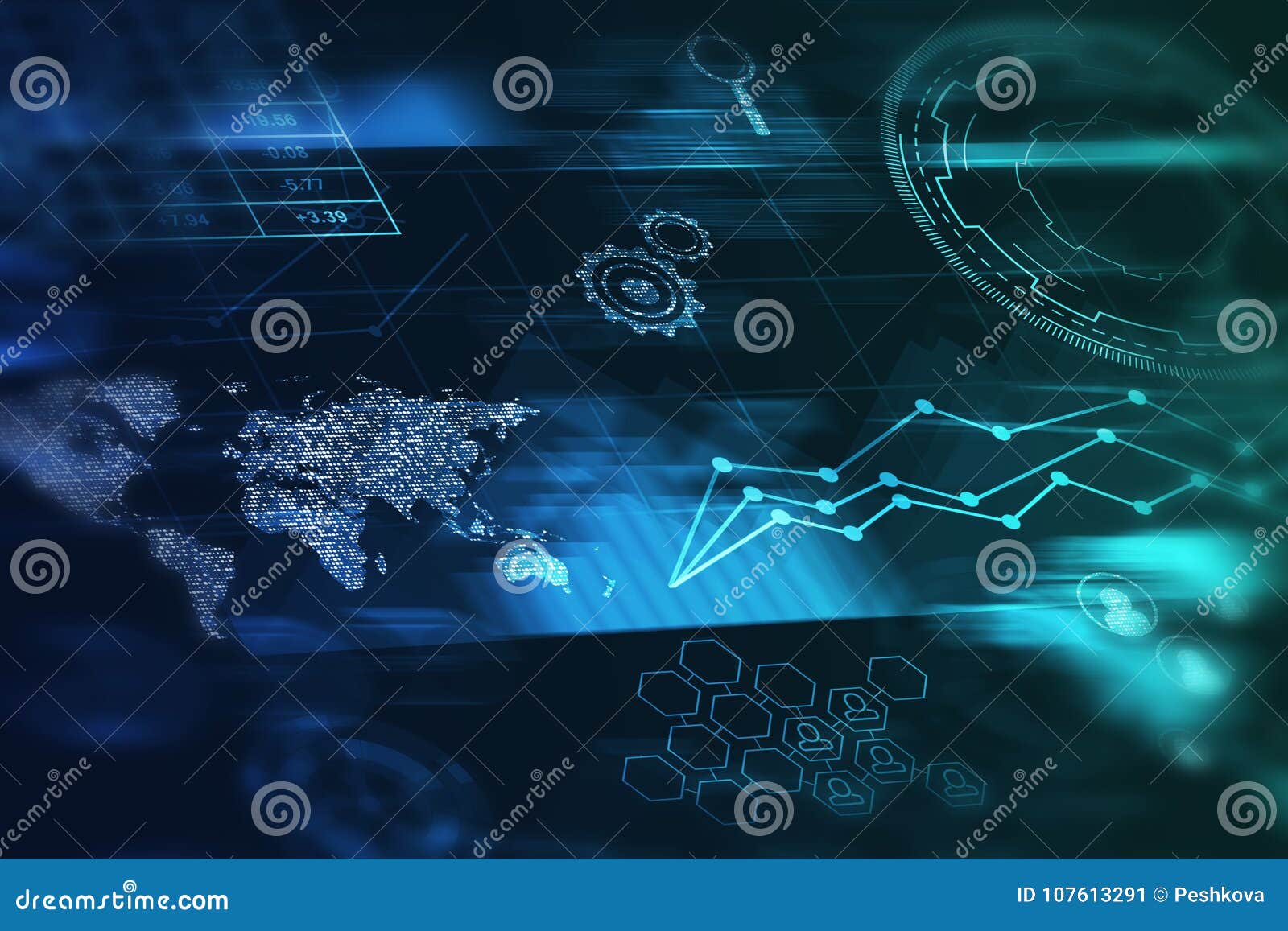Creative Business Interface Backdrop Stock Illustration - Illustration ...
