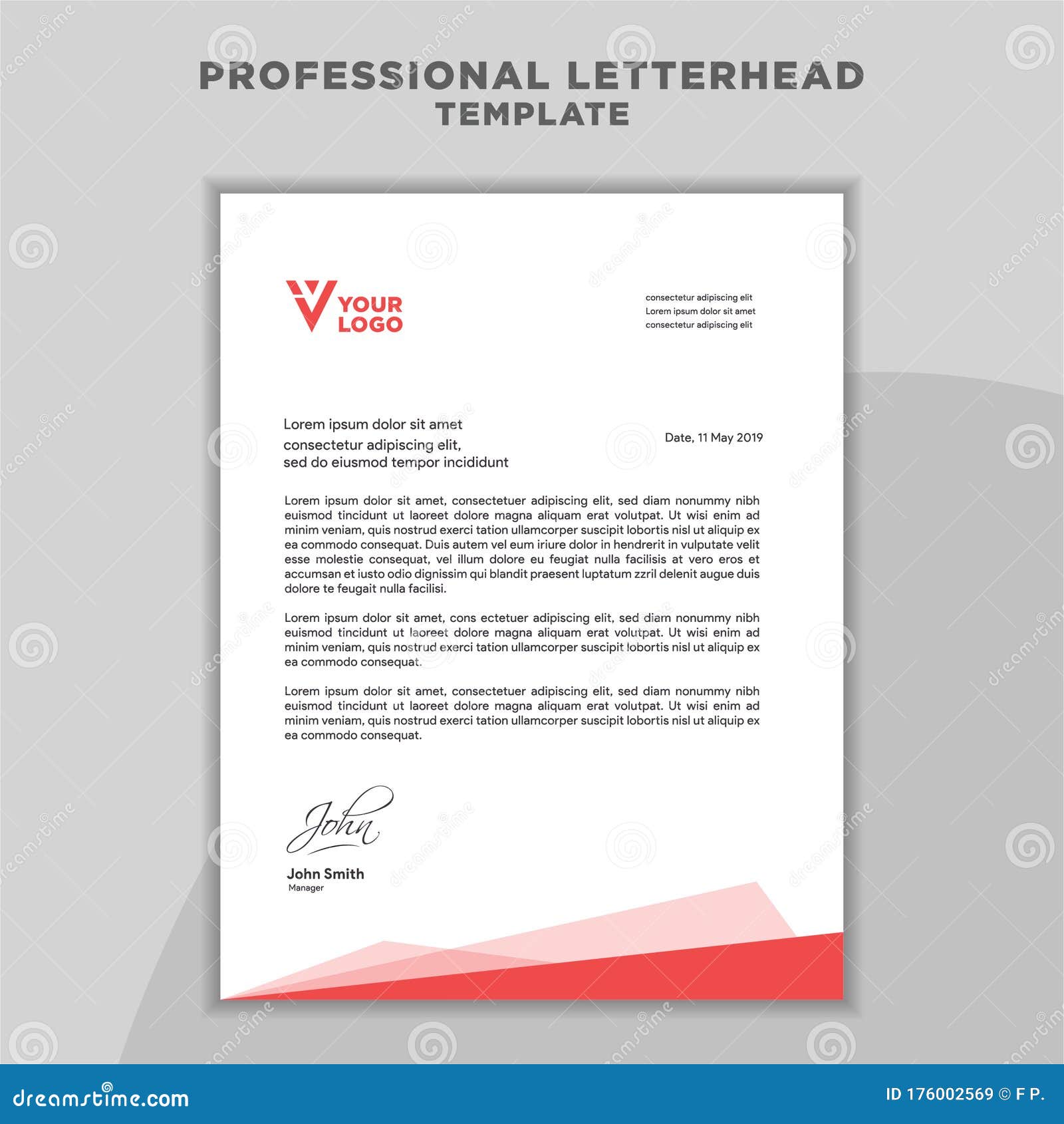 Creative Business Letterhead Design Template for Your Business Stock ...
