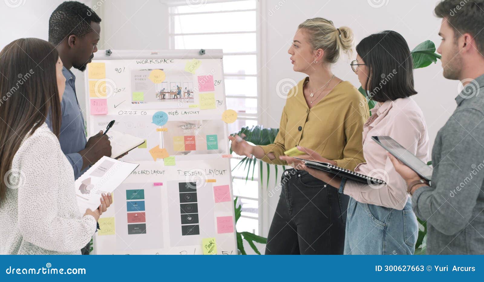 Creative Business People, Whiteboard and Planning in Design for ...