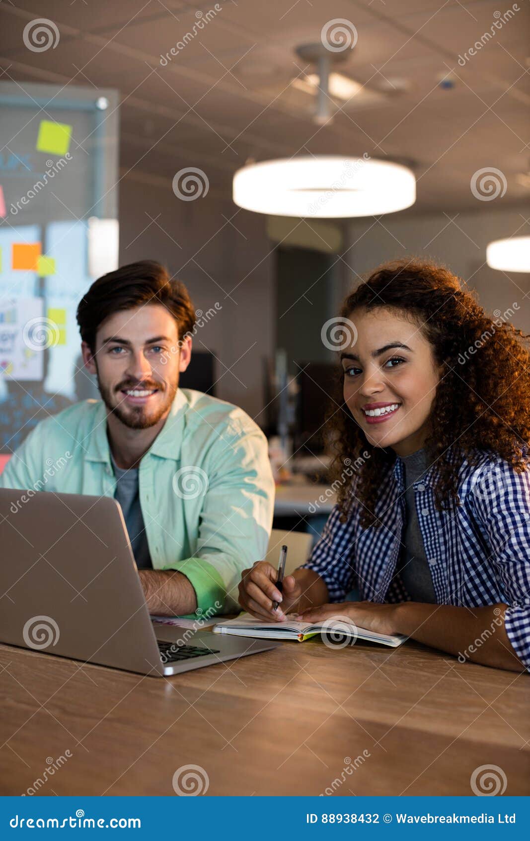 Creative Business People Working on Desk at Office Stock Photo - Image ...
