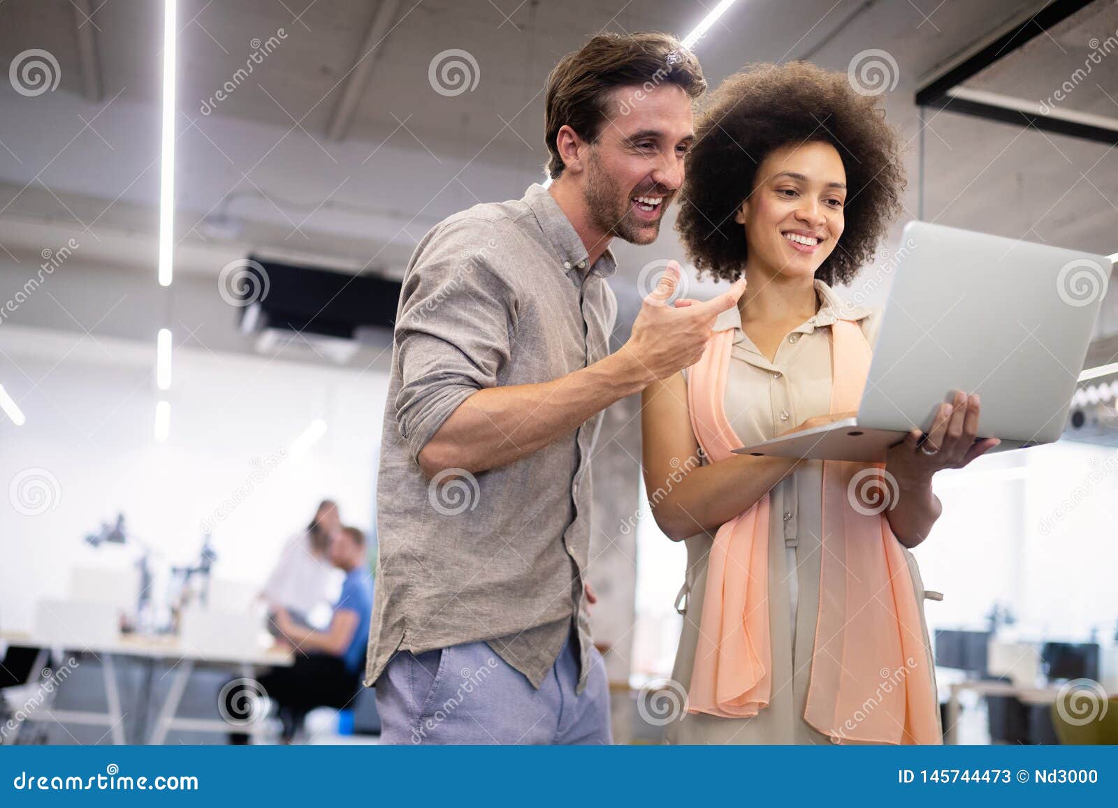 Creative Business People Working on Business Project Stock Image ...