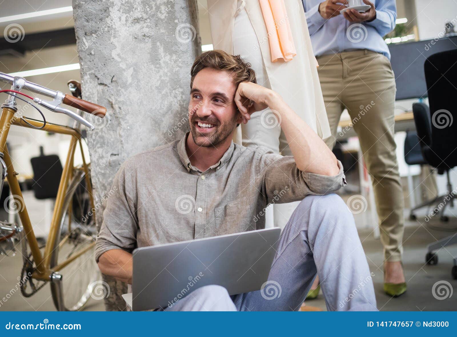 Creative Business People Working on Business Project in Office Stock ...