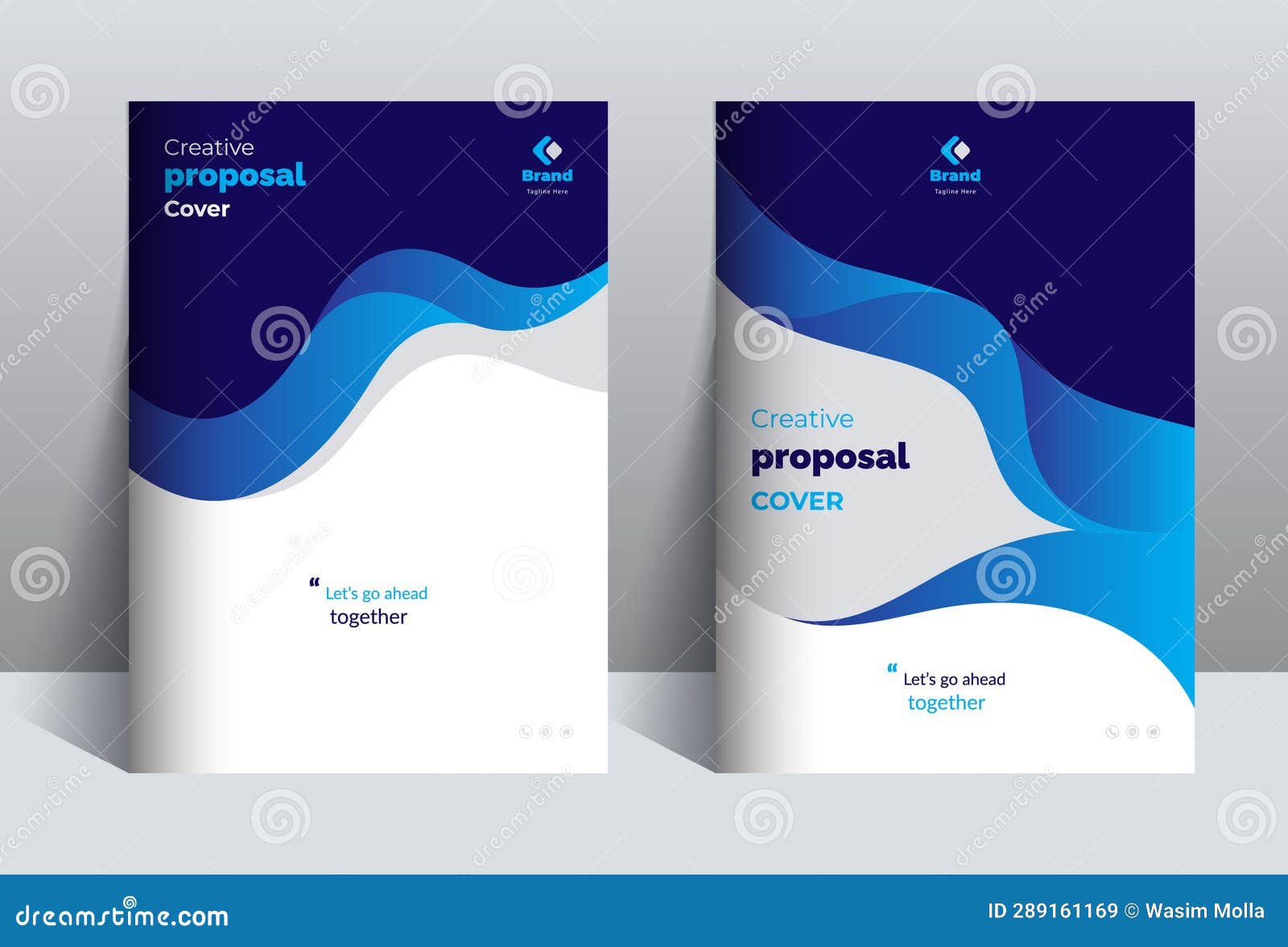 Creative Business Proposal Cover Design Concepts Stock Vector ...