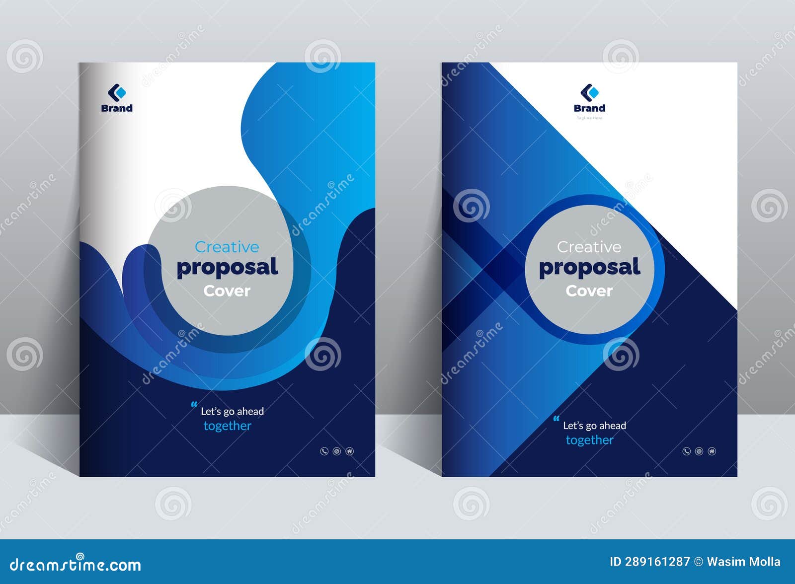 Creative Business Proposal Cover Design Template Stock Illustration ...