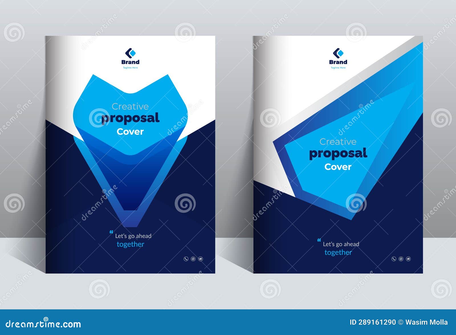 Creative Business Proposal Cover Design Template Stock Vector ...