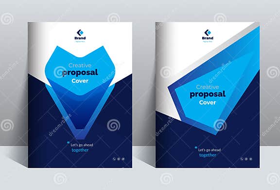 Creative Business Proposal Cover Design Template Stock Vector ...