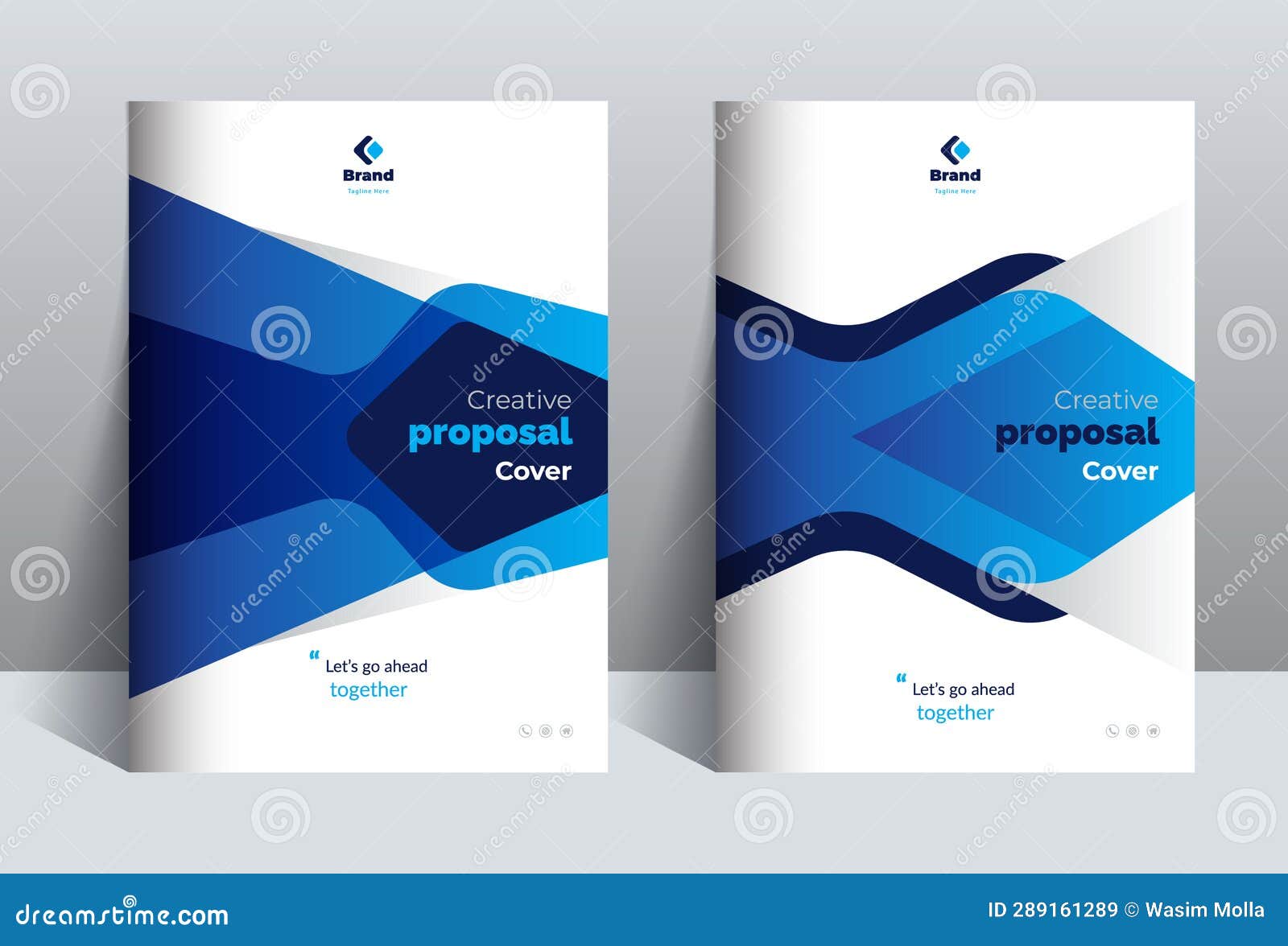 Creative Business Proposal Cover Design Template Stock Illustration ...